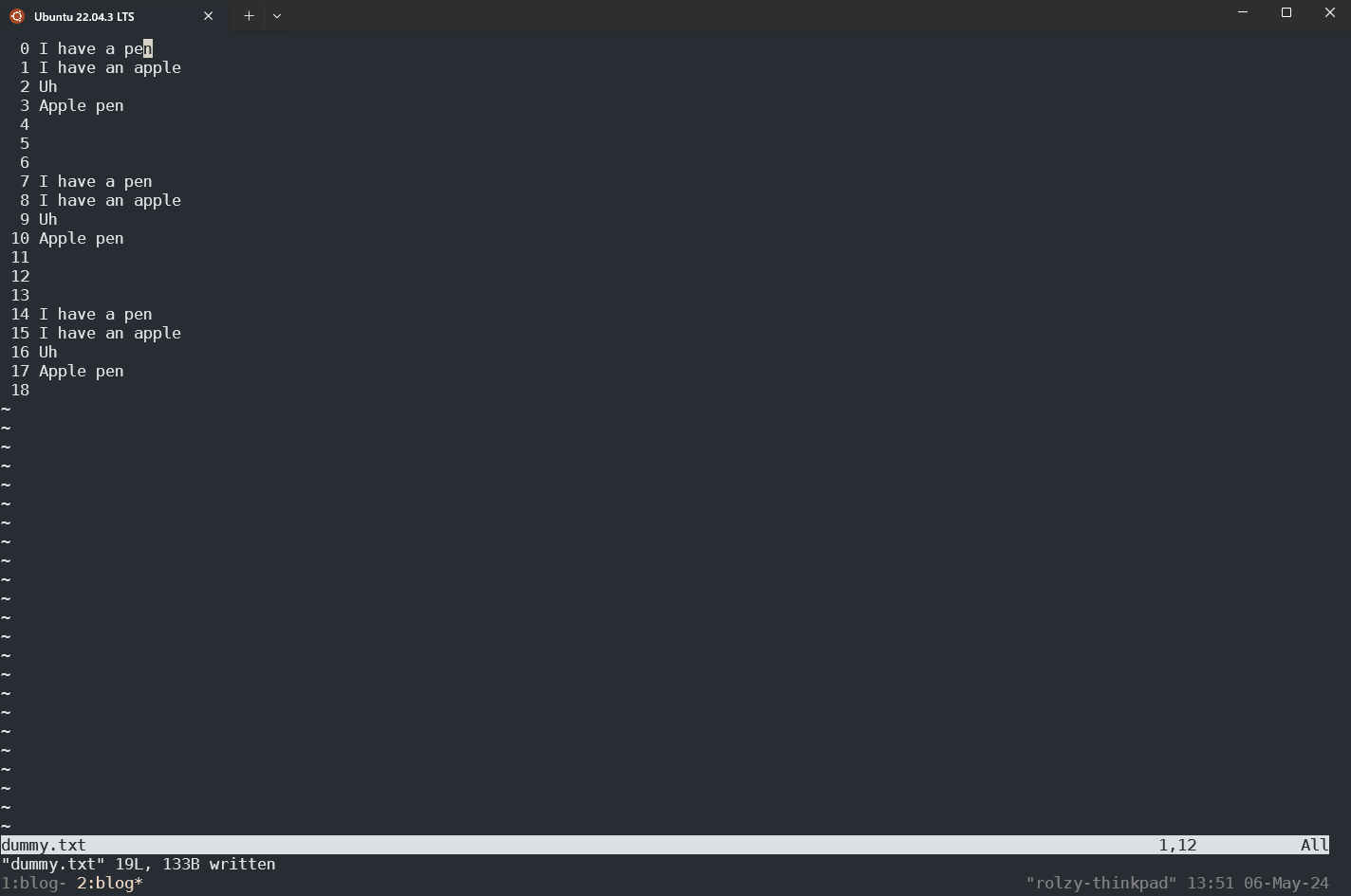 [Vim入門④] 文章を編集してみよう #Vim - Qiita